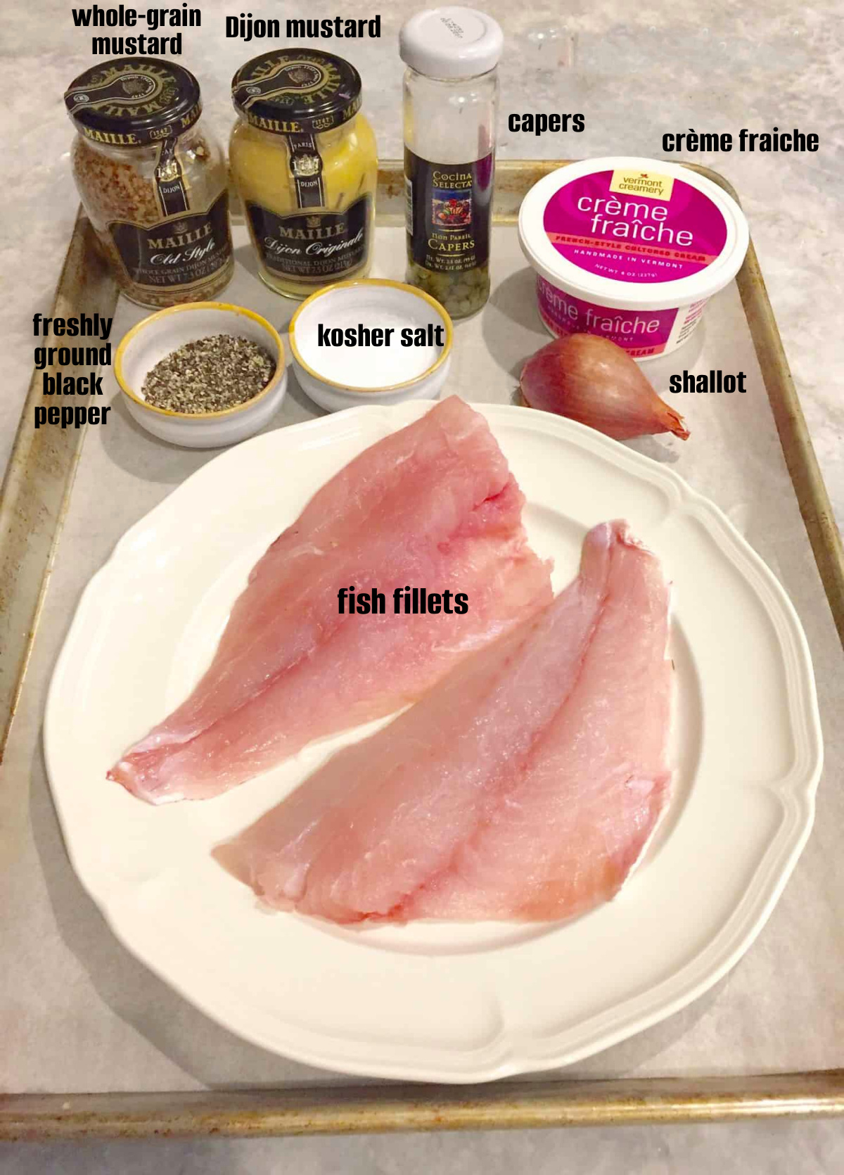 Weeknight Easy Mustard Roasted Fish Recipe - Bluesky at Home