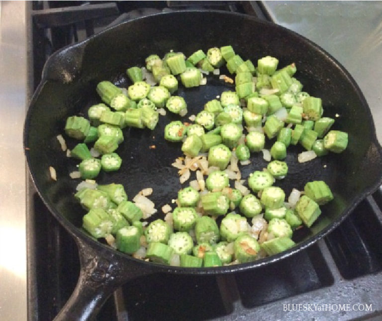 Easy Skillet Sautéed Corn and Okra - Bluesky at Home