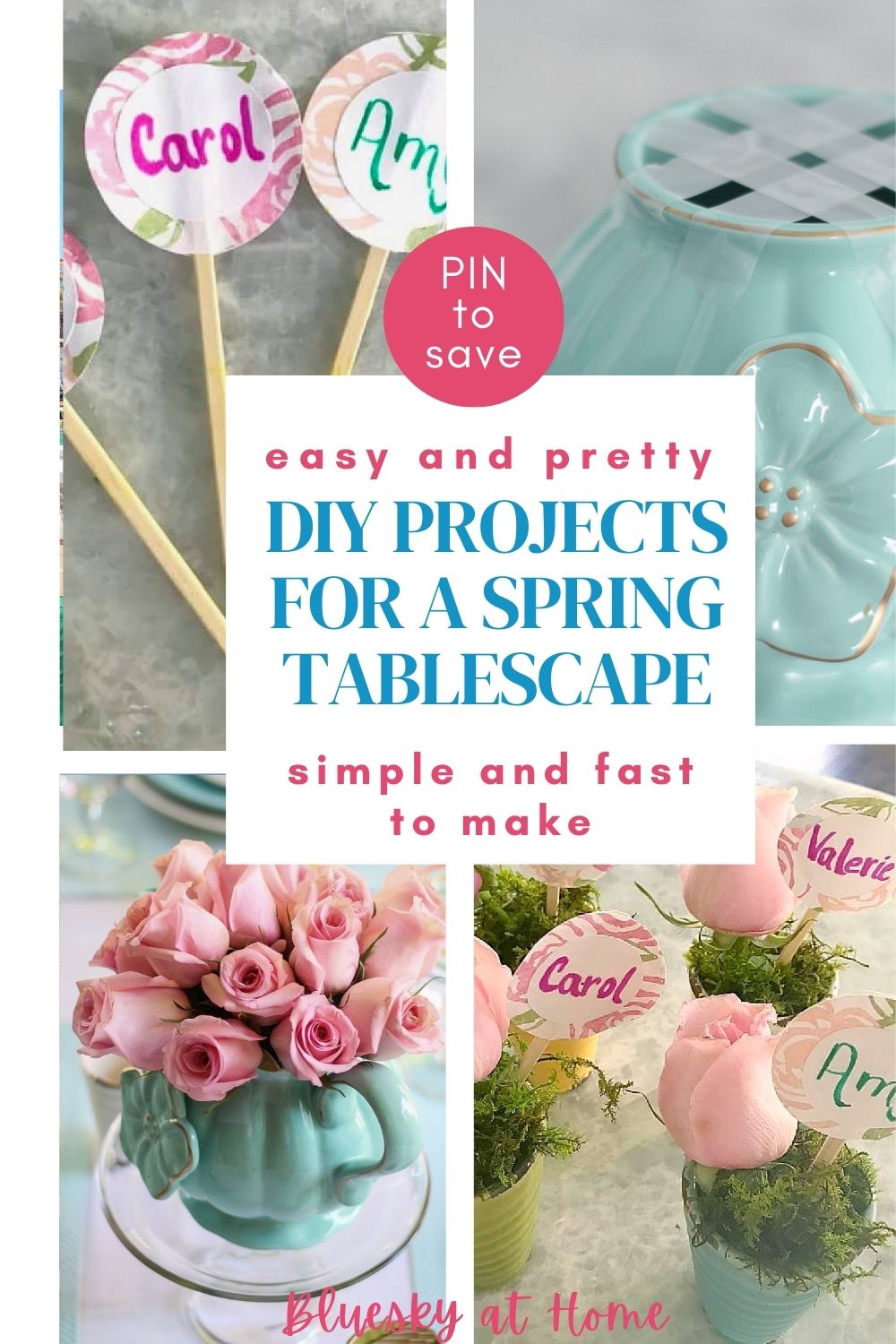 Easy Spring Tablescape Projects - Bluesky at Home