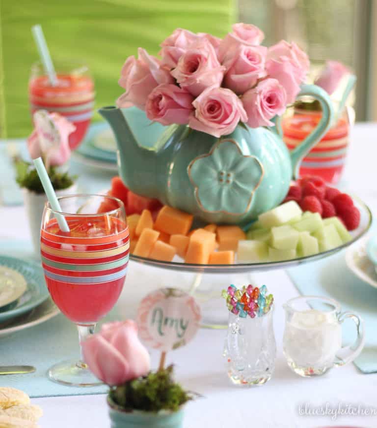 How to Create a Spring Tablescape with Bright Pastels - Bluesky at Home
