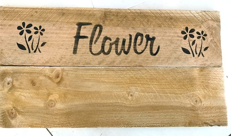 How to Make a Flower Garden Sign for under $10 - Bluesky at Home
