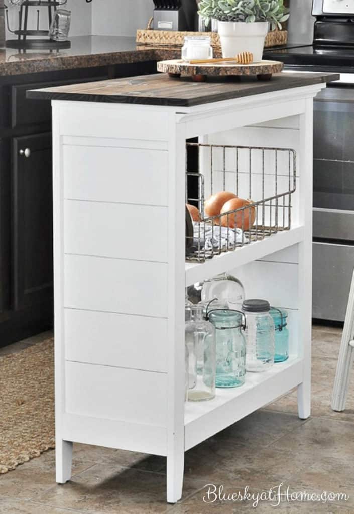 How to Turn a Console Table into a Kitchen Island - Bluesky at Home