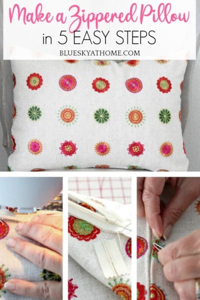 How to Make a Zippered Pillow in 5 Easy Steps - Bluesky at Home