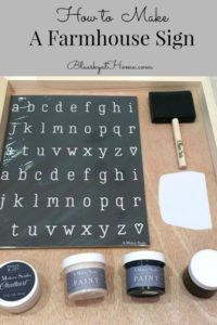 How to Make A Farmhouse Sign - Bluesky at Home