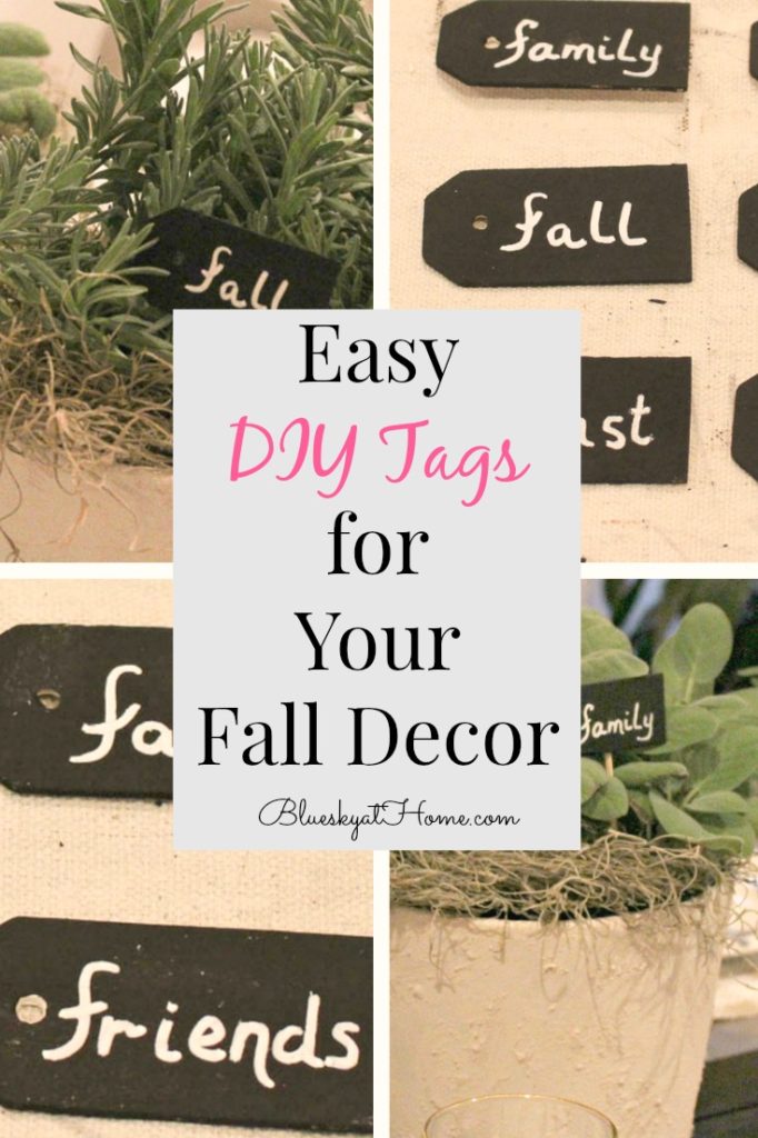 Easy DIY Tags for Your Fall Decor - Bluesky at Home