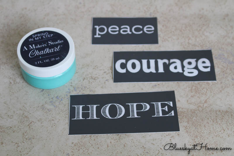 How to Stencil Books for Your Home Decor ~ Bluesky at Home