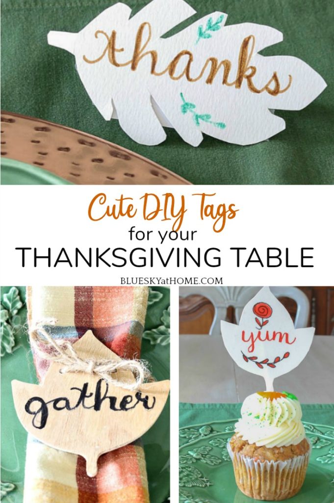 Cute DIY Tags for Your Thanksgiving Table - Bluesky at Home