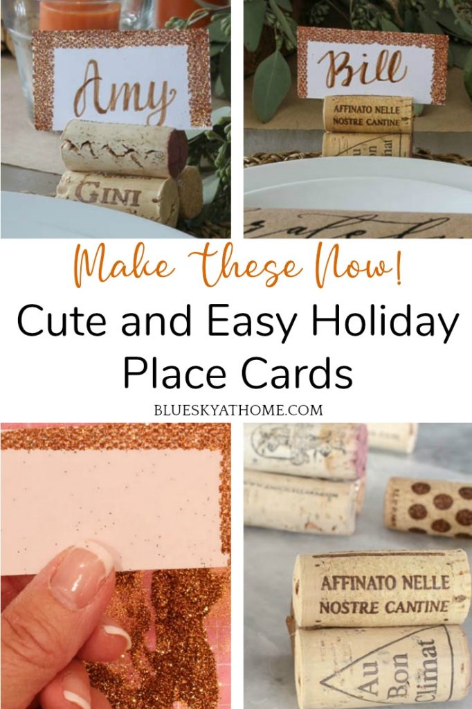 Cute and Easy Holiday Place Cards - Bluesky at Home