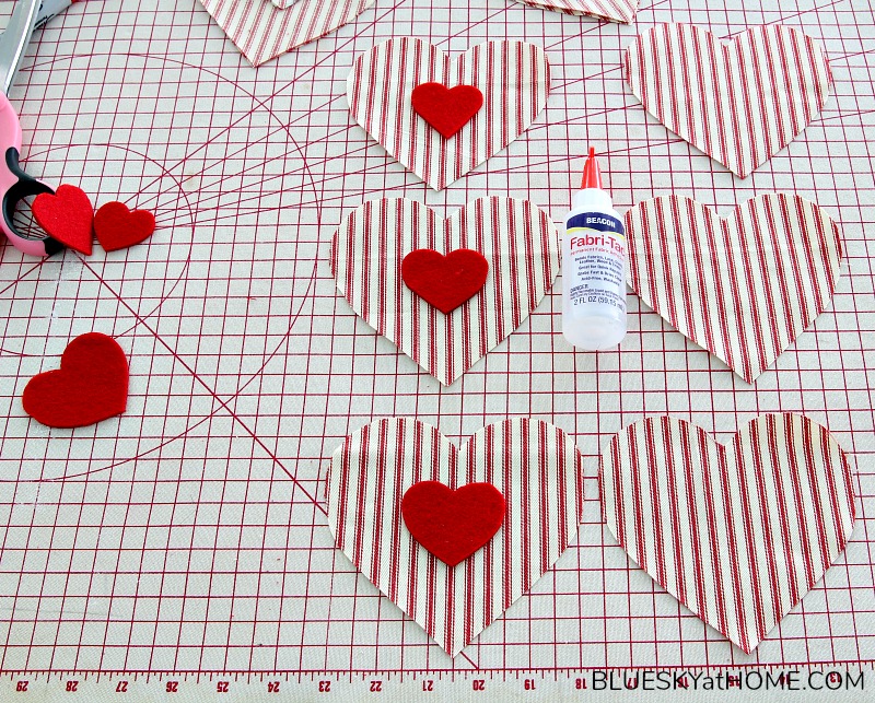 4 Red and White DIY Valentine Heart Decorations - Bluesky at Home