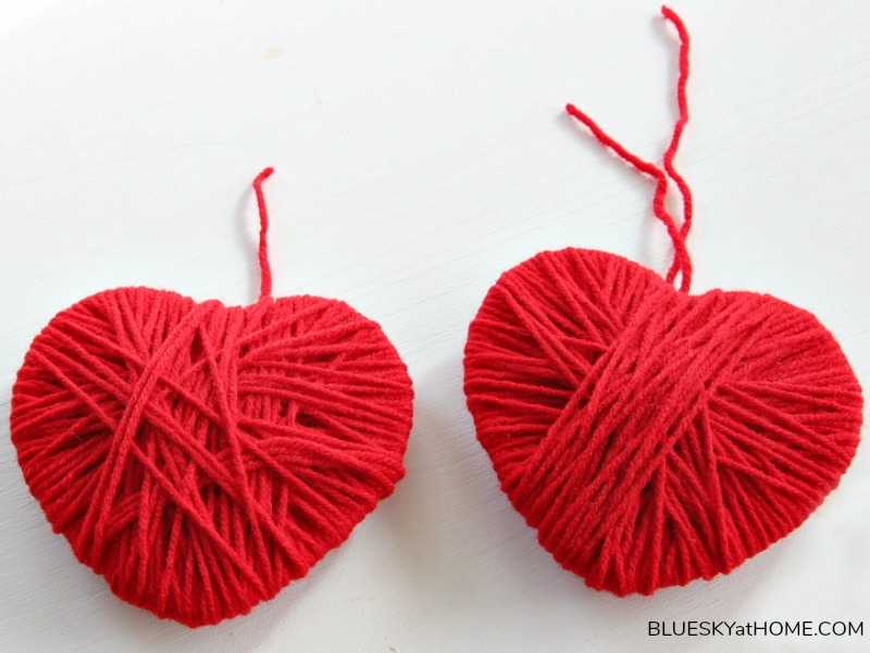 4 Red and White DIY Valentine Heart Decorations - Bluesky at Home