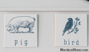 How to Make Farmhouse Decorative Ceramic Tiles - Bluesky at Home