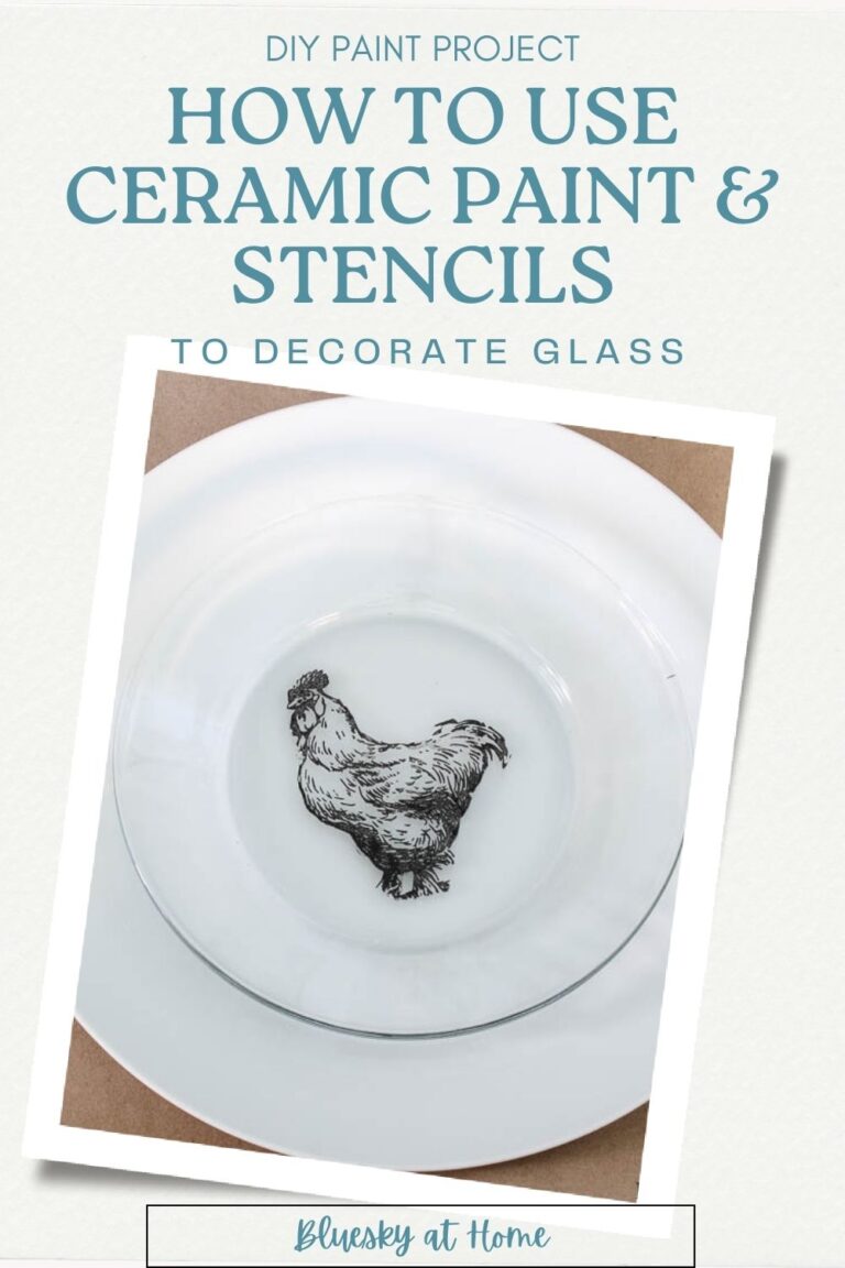 How to Paint Glass with Ceramic Paint - Bluesky at Home