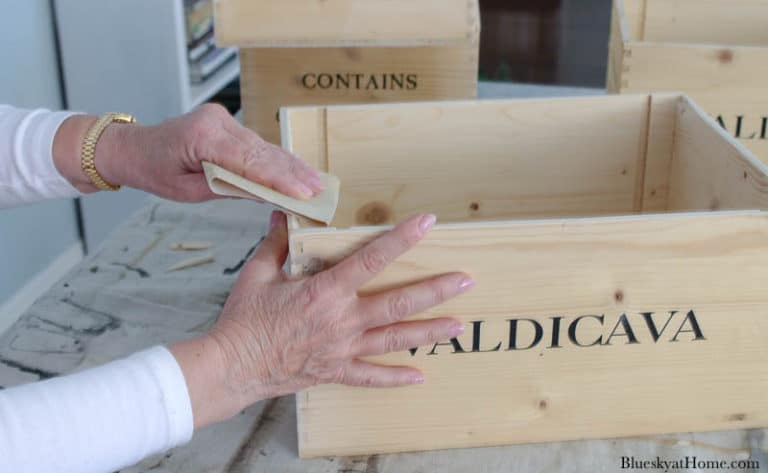 How to Repurpose Wine Crates as Office Storage - Bluesky at Home