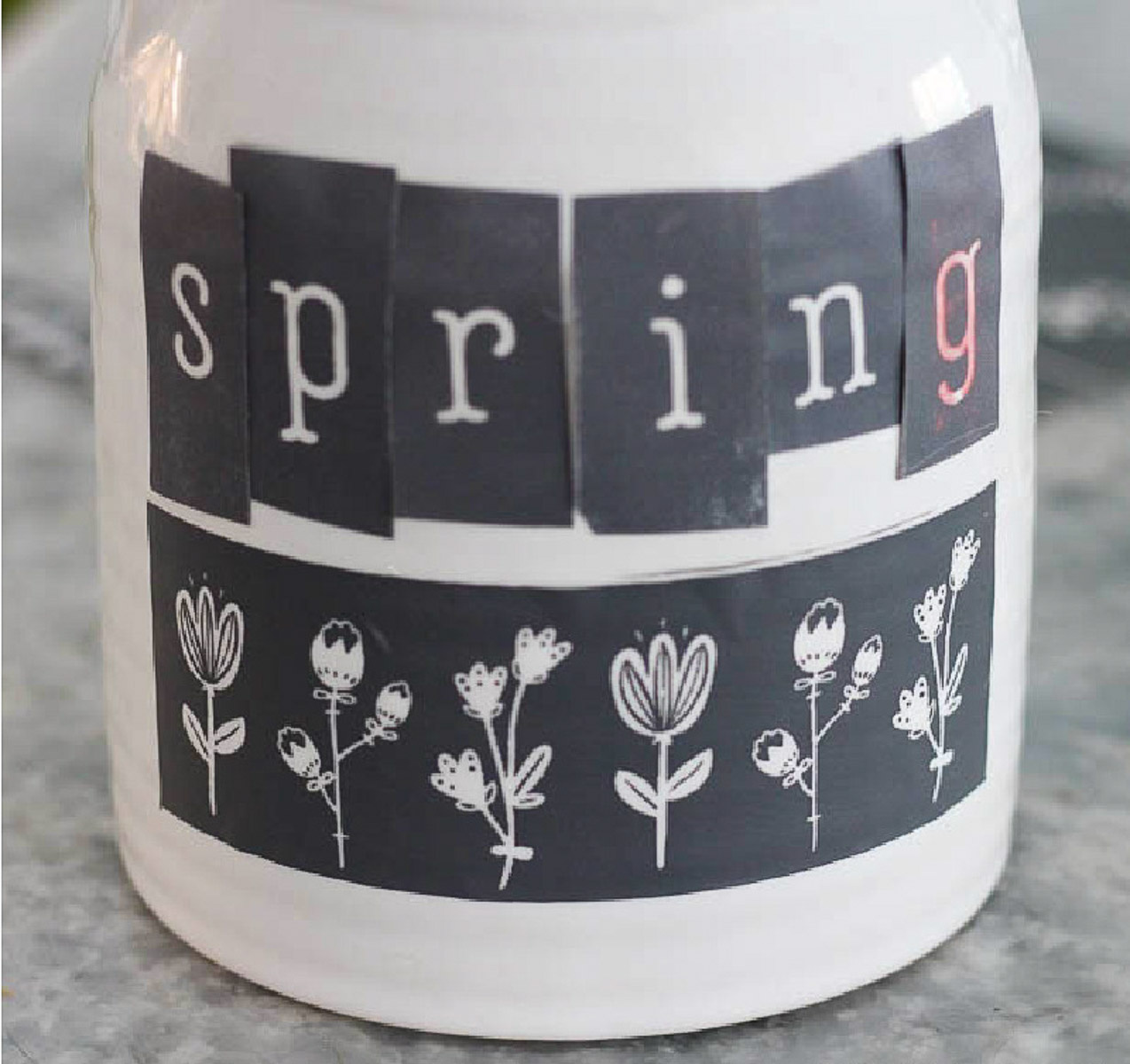 Spring Stenciling Ideas: How to Add DIY Details to Vases, Glasses, and ...