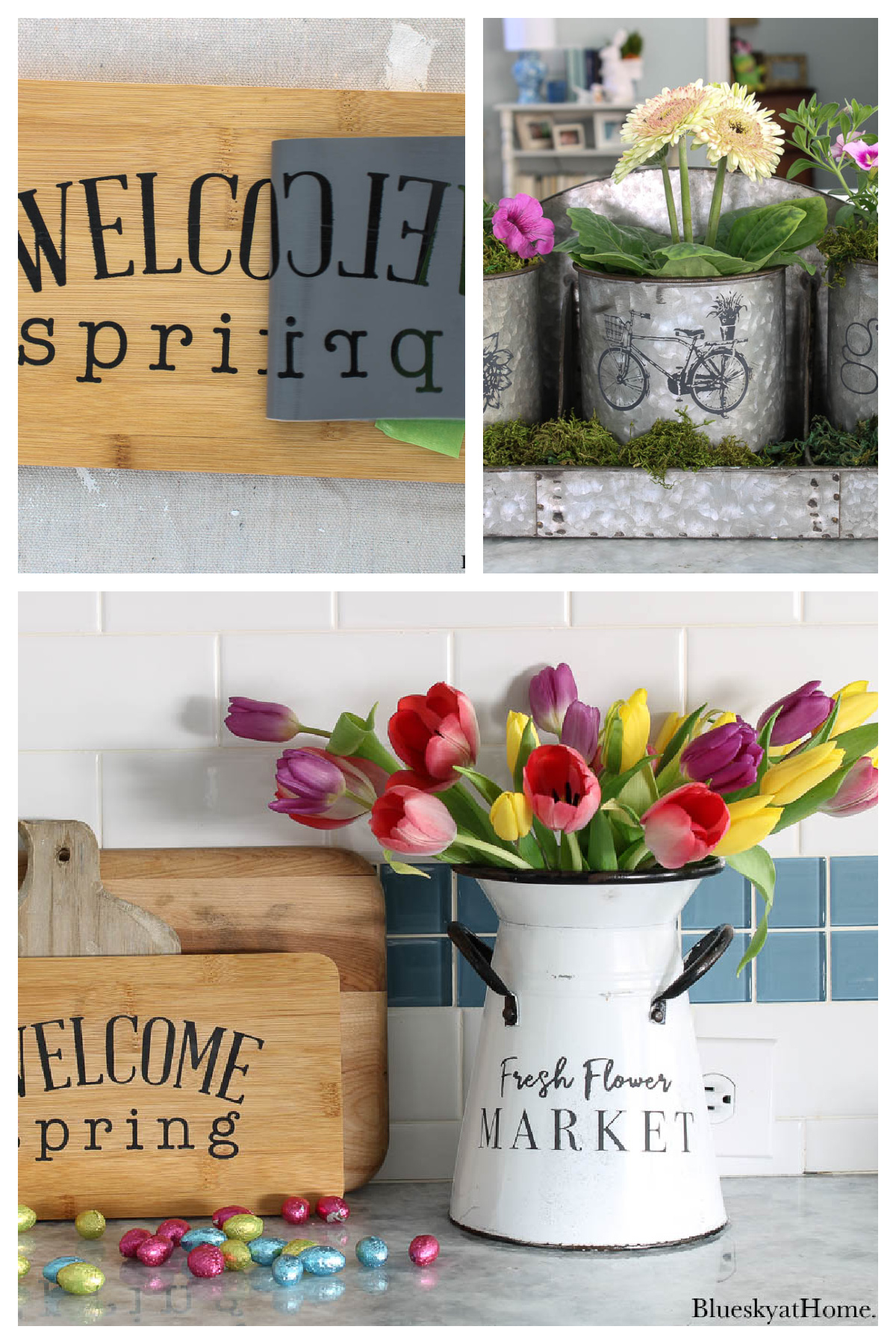 3 Easy DIY Spring Home Decor Projects - Bluesky at Home