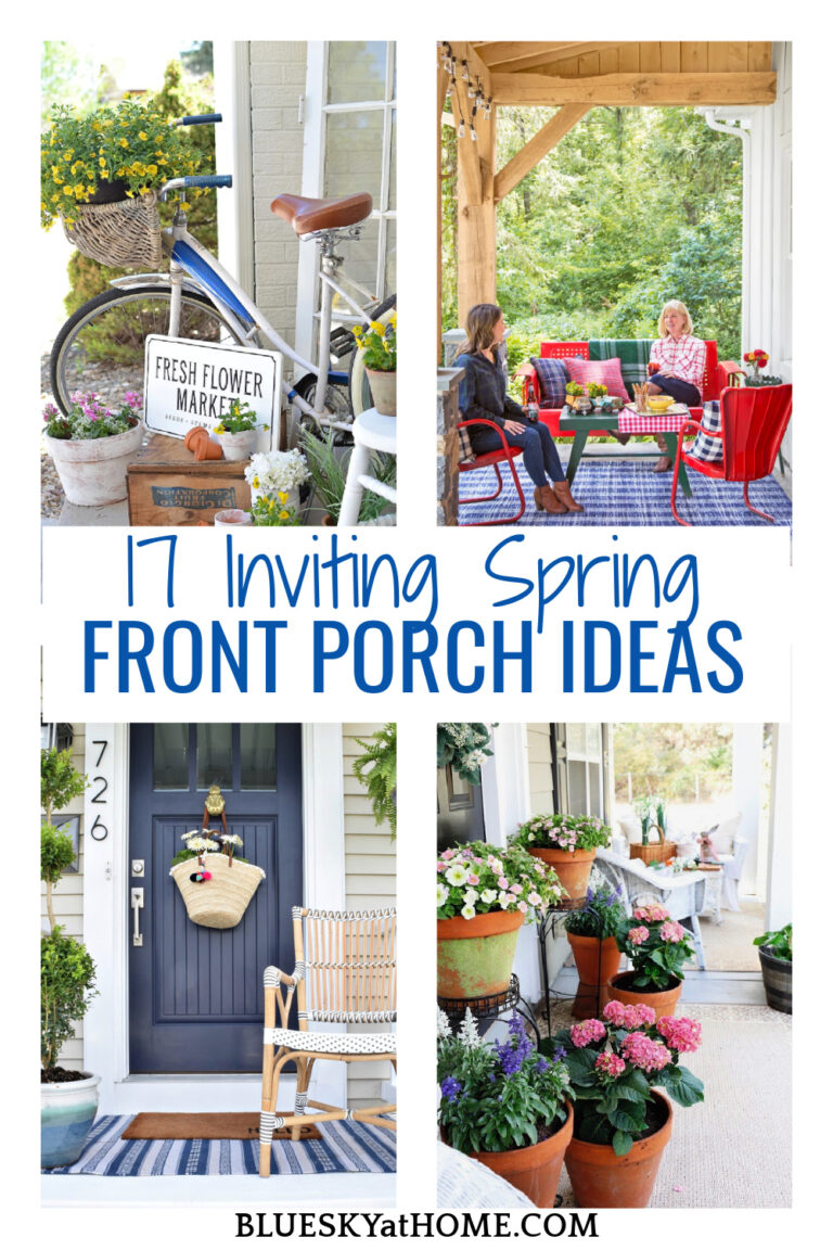 17 Inviting and Pretty Spring Front Porch Ideas - Bluesky at Home