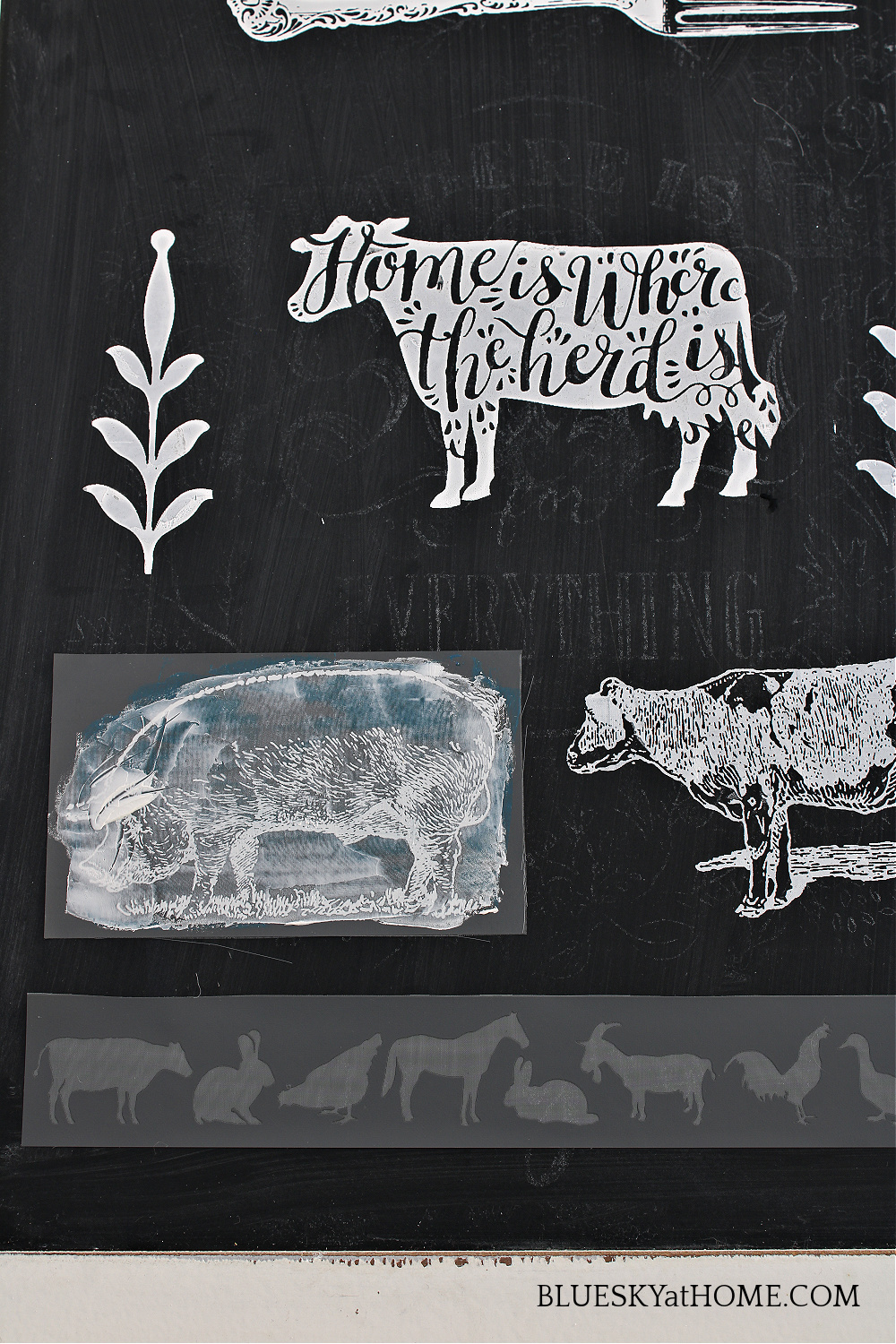 How to Make a Farmhouse Chalkboard Sign with ChalkArt - Bluesky at Home