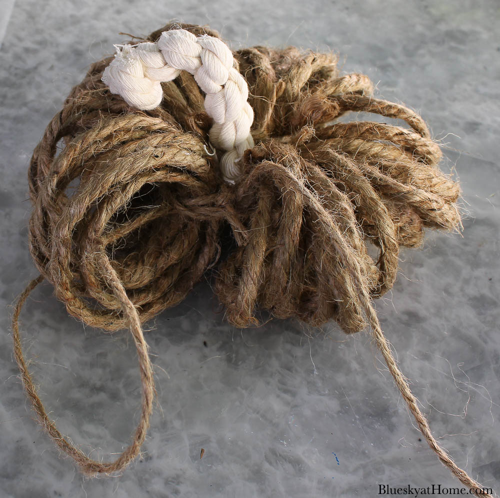 How to Decorate Pumpkins with Rope and Twine - Bluesky at Home