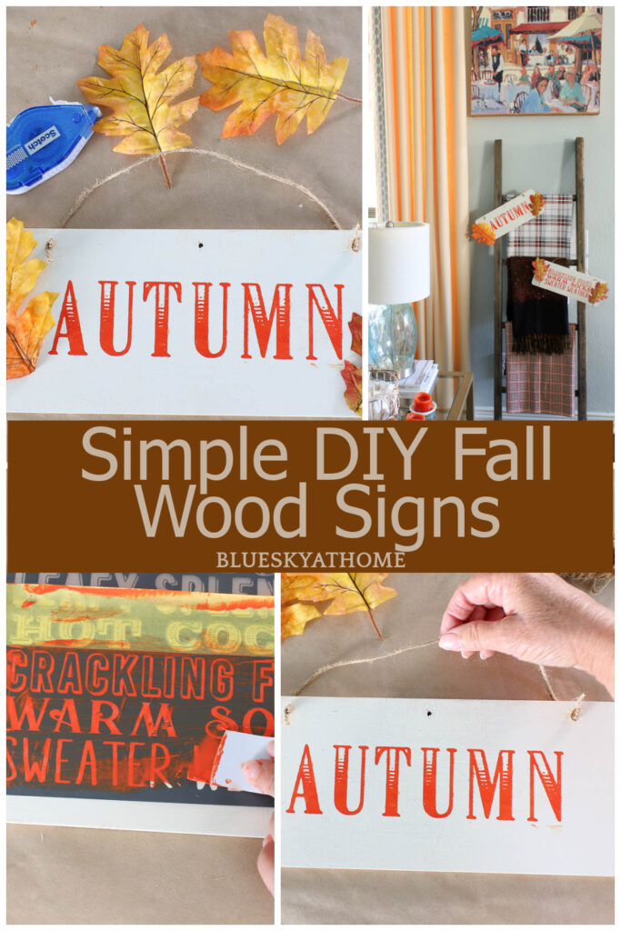 Wooden Fall Signs