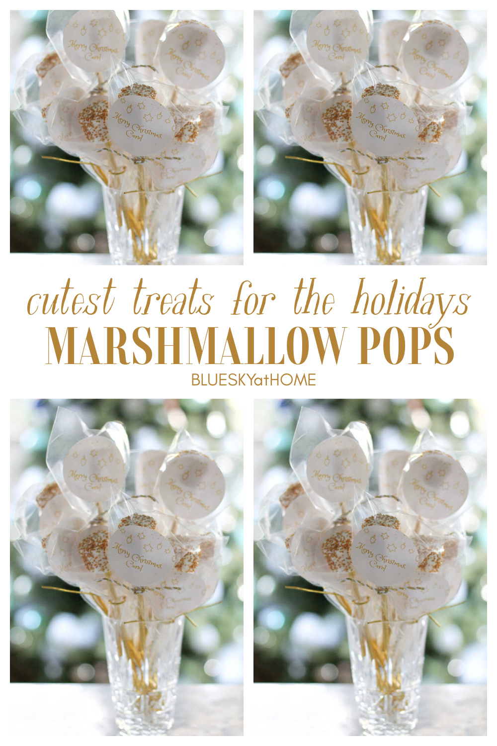 How to Make Christmas Marshmallow Pops - Bluesky at Home