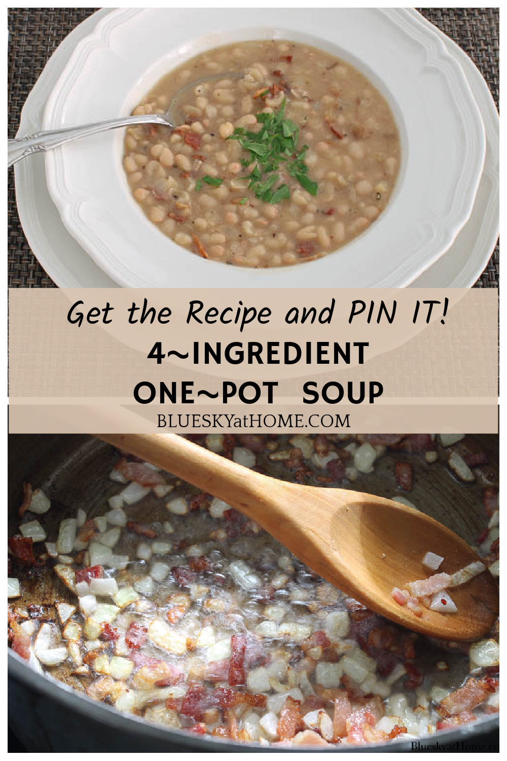 Easy Delicious 4-Ingredient One-Pot Soup - Bluesky at Home