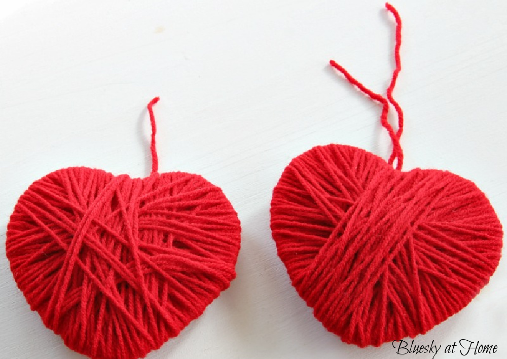 4 Red and White DIY Valentine's Day Heart Decorations - Bluesky at Home