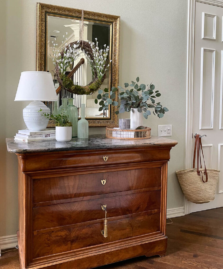 11 Steps to Create a Pretty Spring Entryway - Bluesky at Home