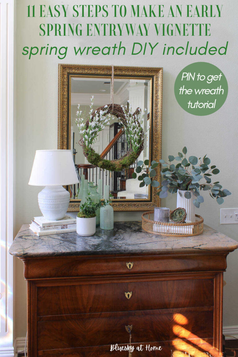 11 Steps to Create a Pretty Spring Entryway - Bluesky at Home