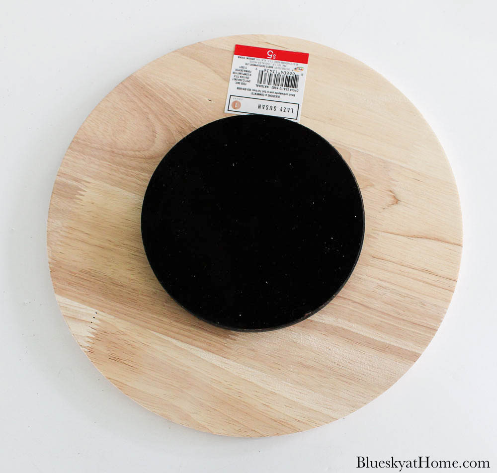 How to Decorate a Lazy Susan from the Dollar Spot - Bluesky at Home