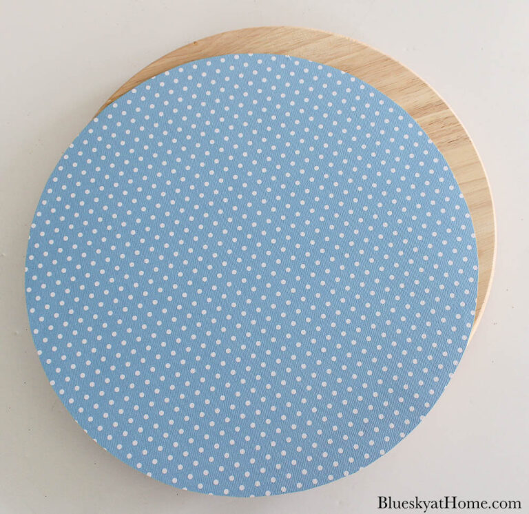 How to Decorate a Lazy Susan from the Dollar Spot - Bluesky at Home