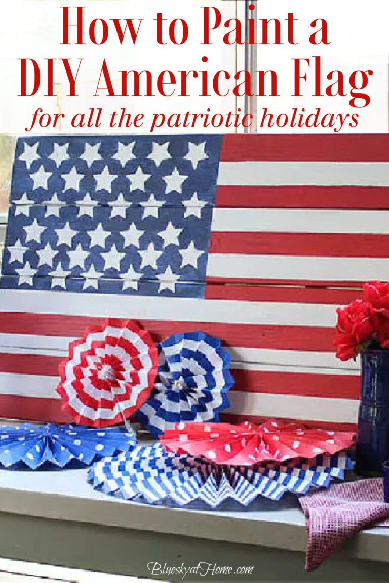 How to Paint a DIY American Flag for the 4th of July - Bluesky at Home