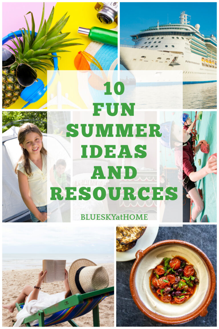 10 Fun Summer Ideas and Resources - Bluesky at Home