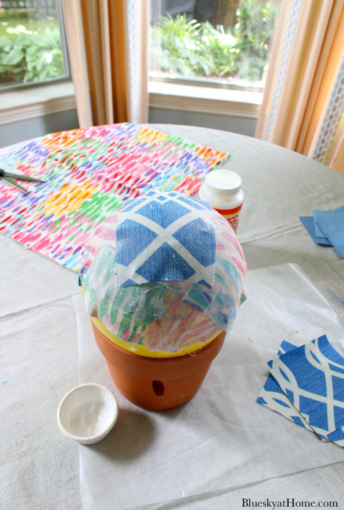 How to Make a Fabric Bowl with Mod Podge - Bluesky at Home