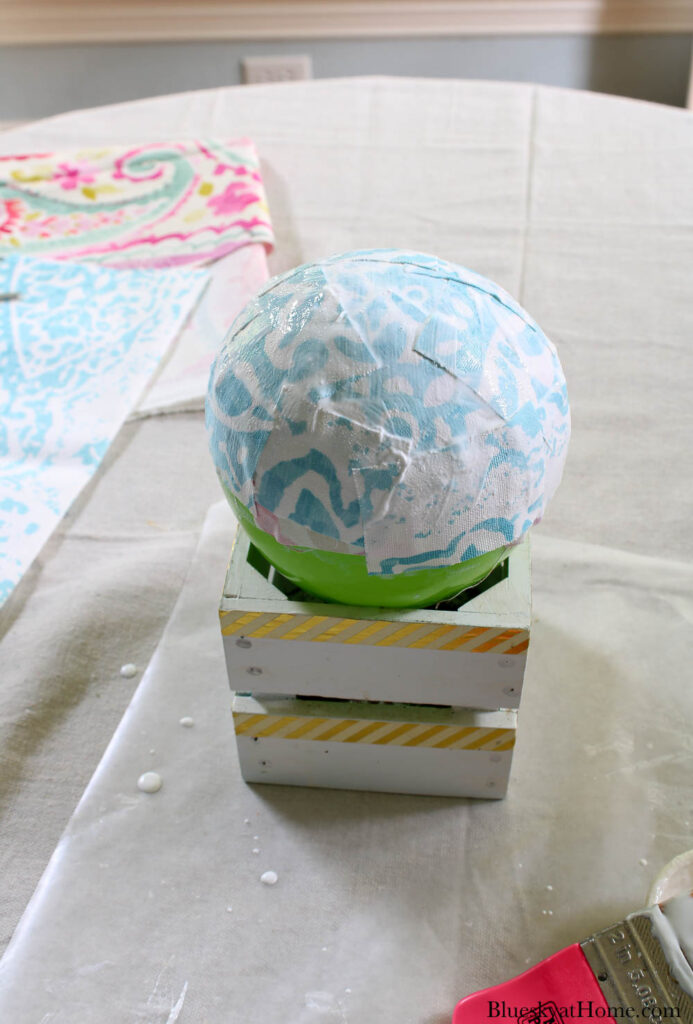 How to Make a Fabric Bowl with Mod Podge - Bluesky at Home
