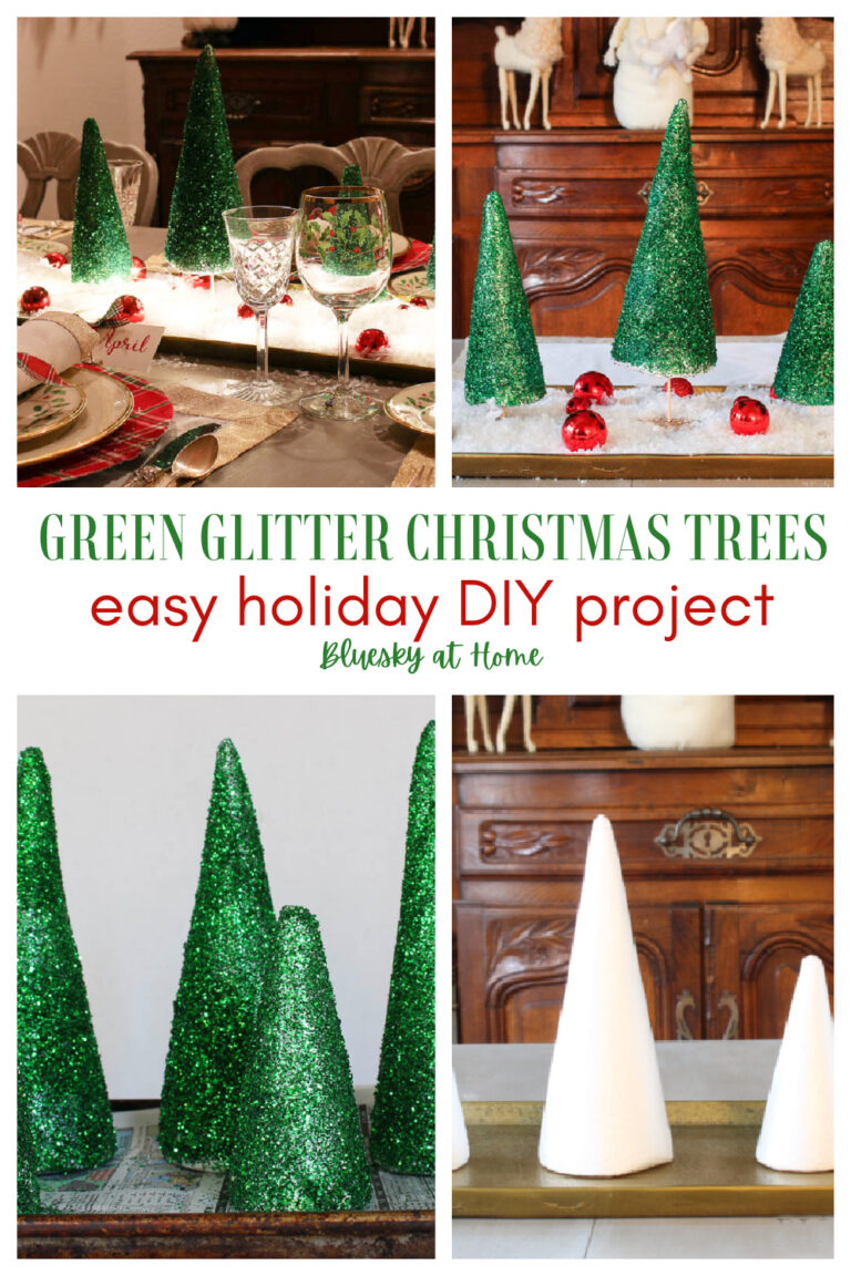 How to Make Glitter Christmas Trees - Bluesky at Home