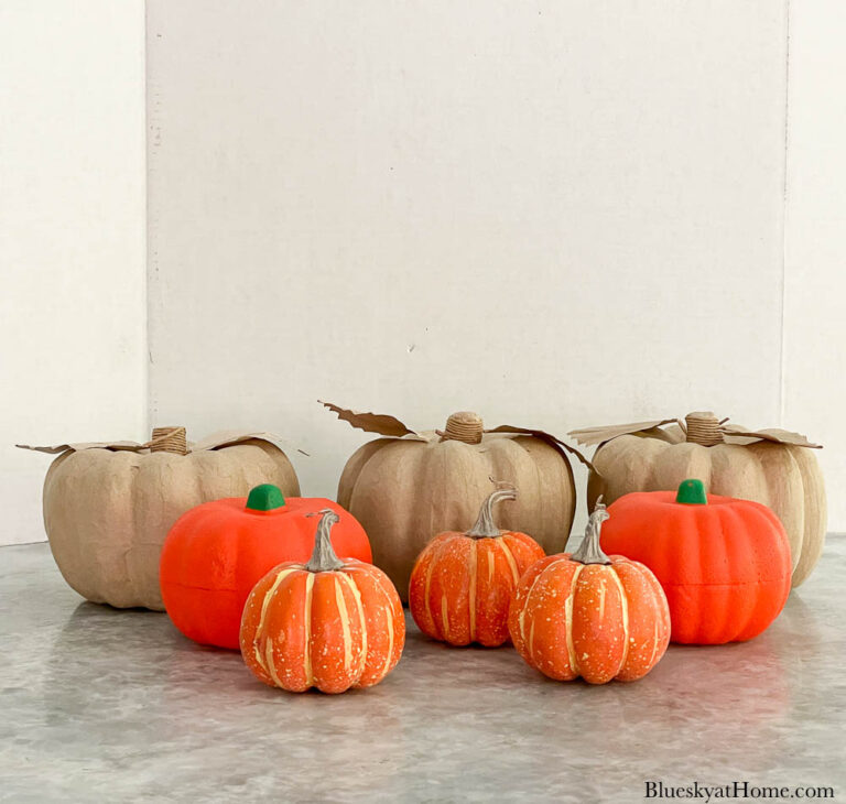 How to Make DIY Fabric-Covered Pumpkins - Bluesky at Home