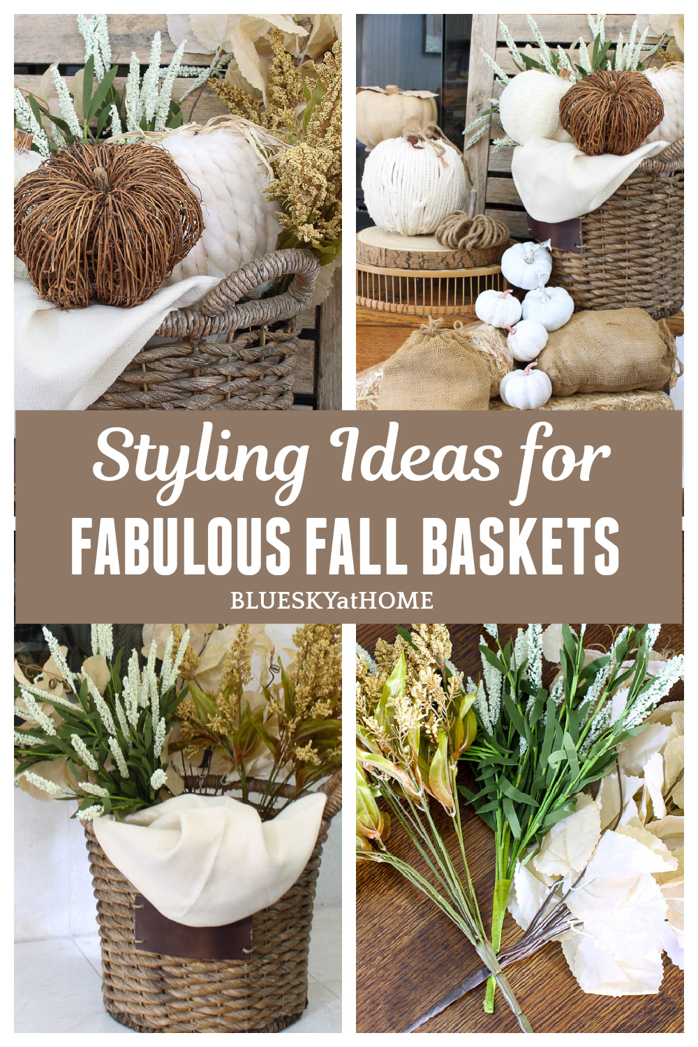 Fabulous Fall Basket Styling Ideas - Bluesky at Home