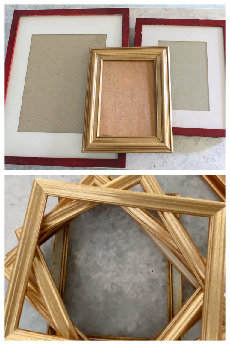 How to Repurpose Old Picture Frames - Bluesky at Home