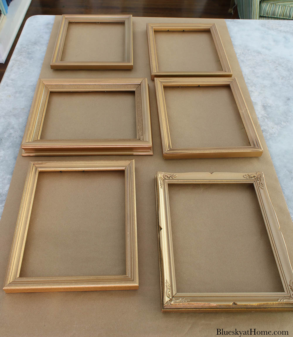 How to Repurpose Old Picture Frames - Bluesky at Home