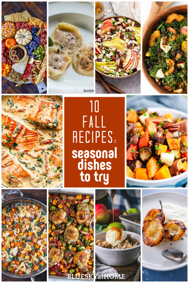 10 Fabulous Fall Recipe Ideas - Bluesky at Home