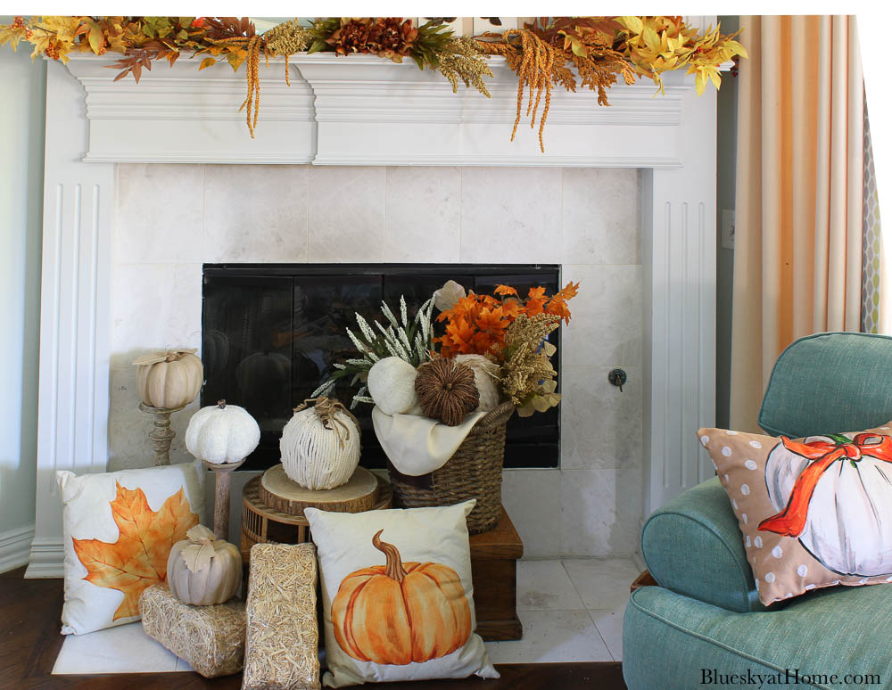 How to Easily Reuse and Restyle Fall Decorations - Bluesky at Home