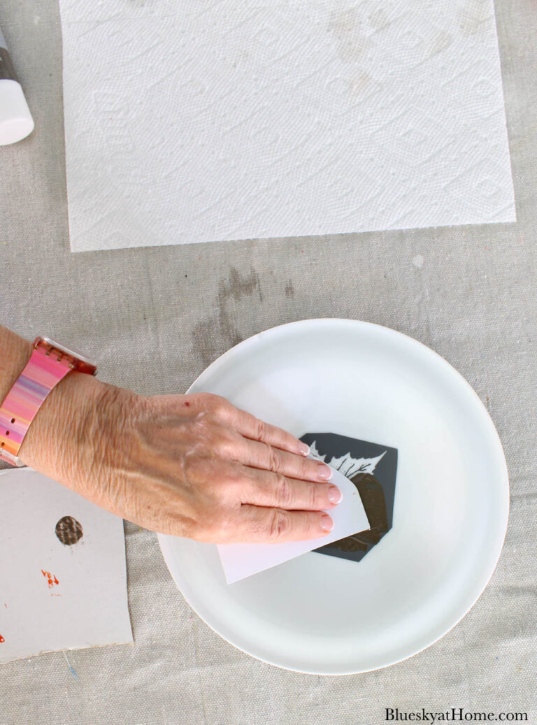 How to Make Decorative Fall Plates - Bluesky at Home