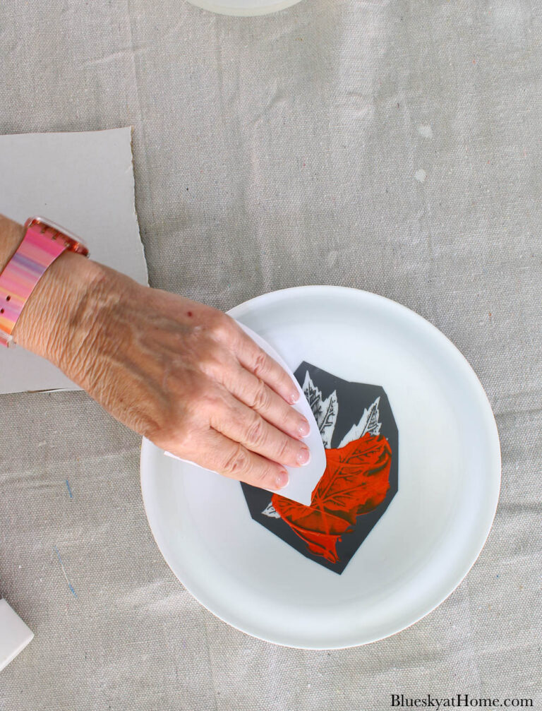 How to Make Decorative Fall Plates - Bluesky at Home