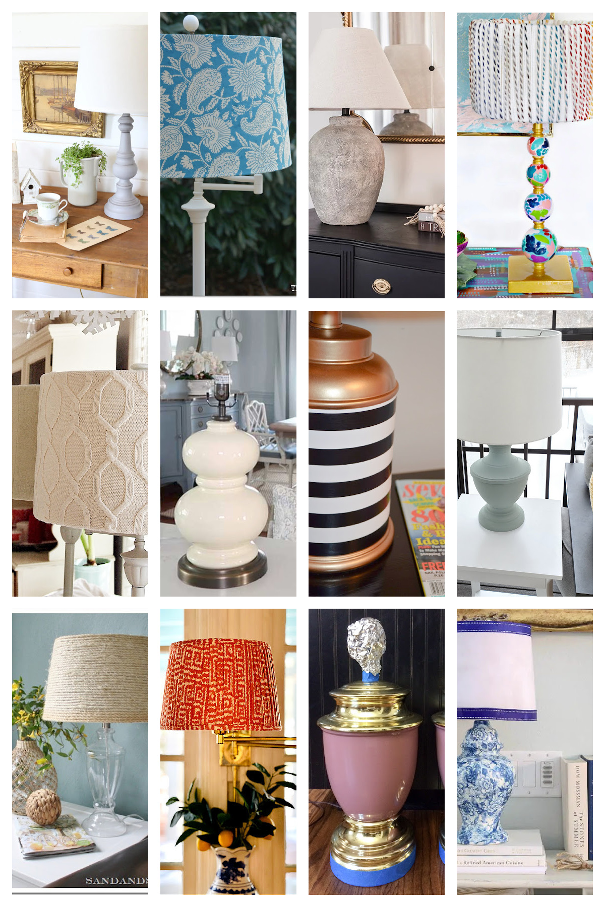 13 Best DIY Ideas to Makeover Lamps - Bluesky at Home