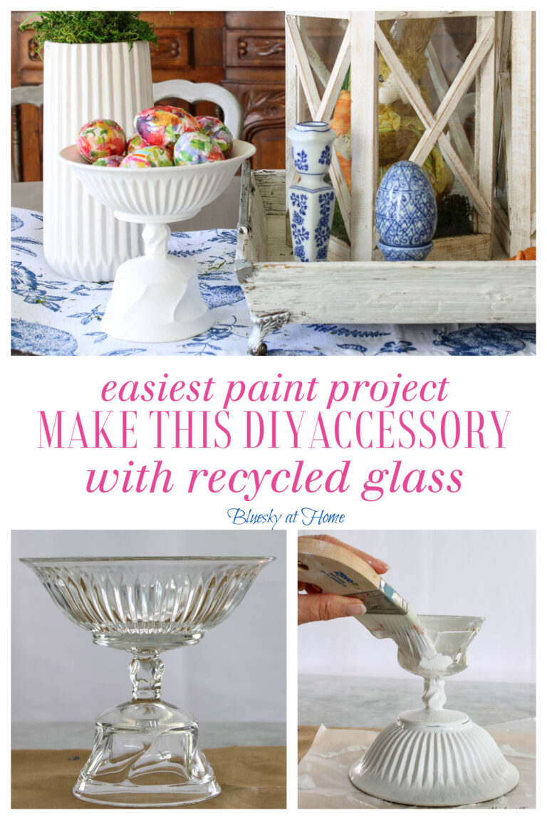 Easiest Glass and Paint Project for a Home Accessory - Bluesky at Home