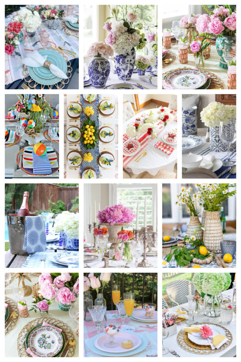 13 Pretty Summer Tablescape Ideas: How to Set a Lovely Table for the ...