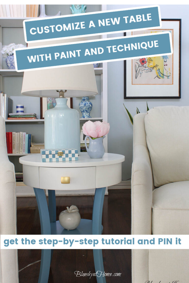 How to Paint a New Table for a Custom Look - Bluesky at Home