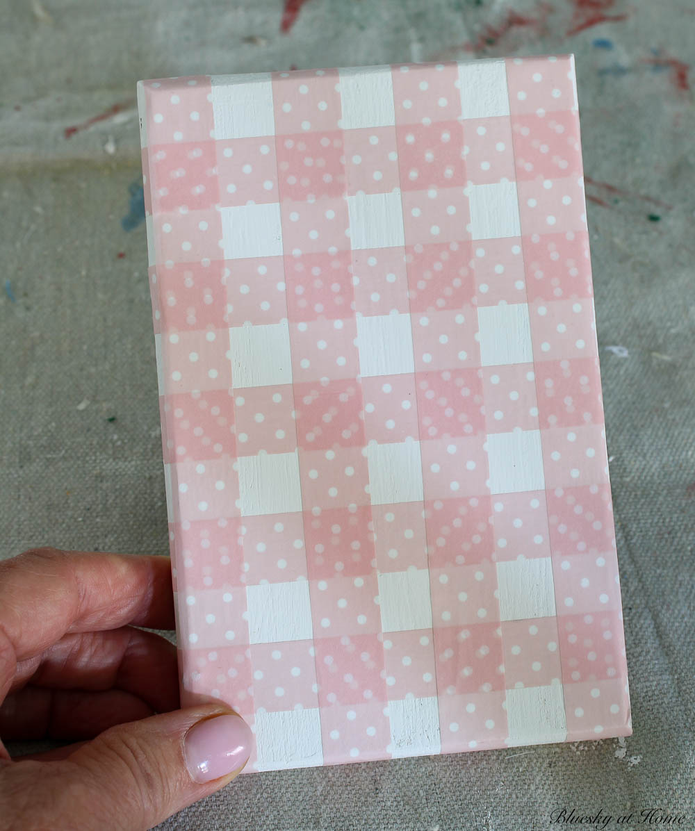 How to Decorate a Wood Box with Paint - Bluesky at Home