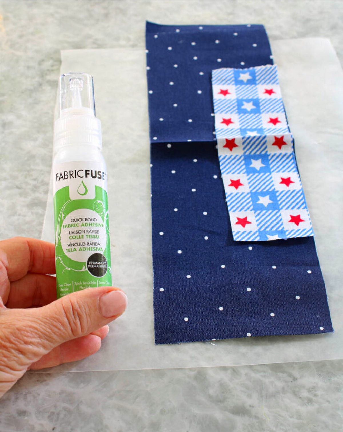 Patriotic Decor - How to Decorate a Cloche with DIY Flags - Bluesky at Home