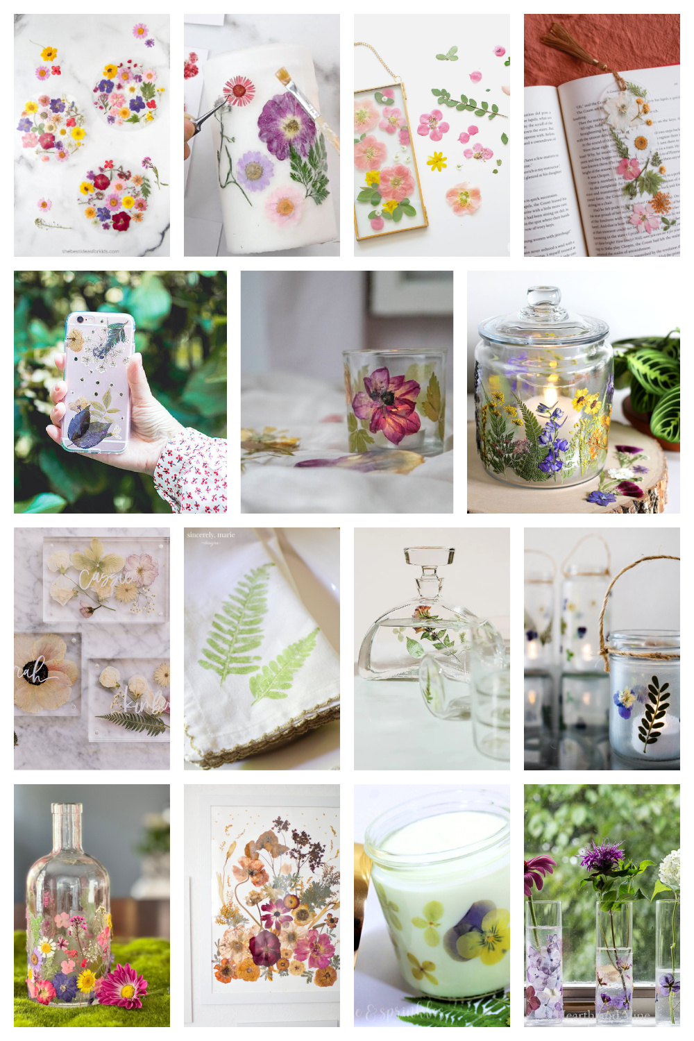 15 Fabulous DIY Pressed Flower Projects - Bluesky at Home
